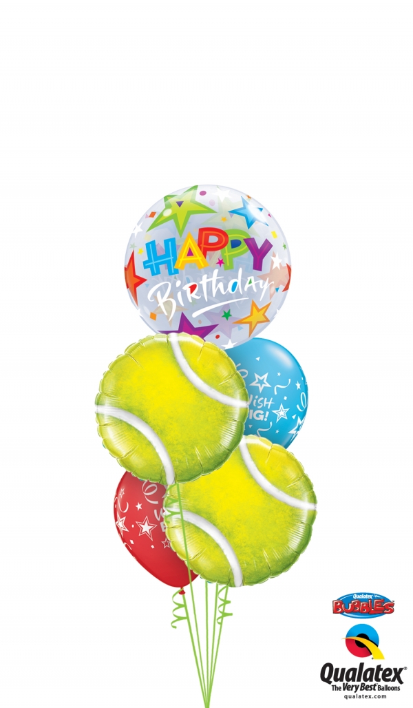 Birthday Sports Tennis Bouquet balloons vancouver JC Balloon Studio