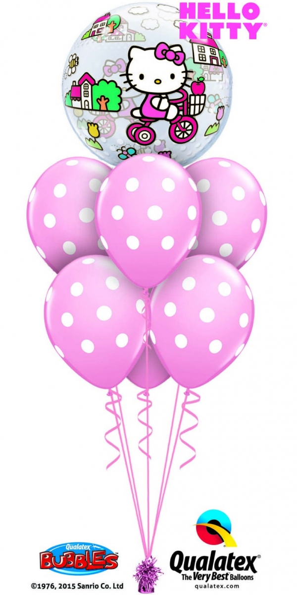 Hello Kitty Balloons 3 balloons vancouver JC Balloon Studio