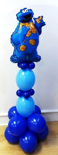 Sesame Street Cookie Monster Stand Up balloons vancouver JC Balloon Studio